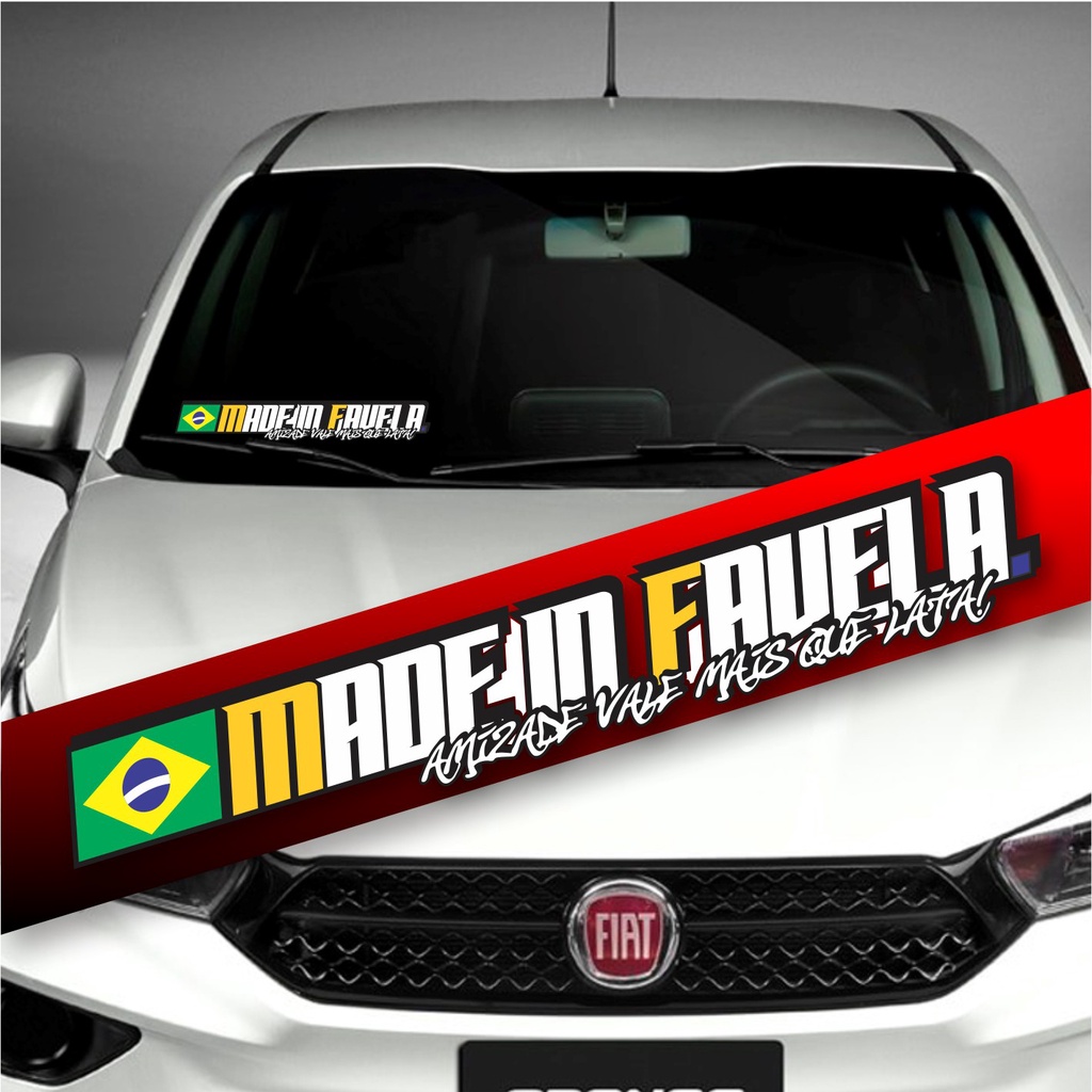 Made In Favela Kit Adesivo Premium Tuning Parabrisa Vidro Lateral C/4 ...