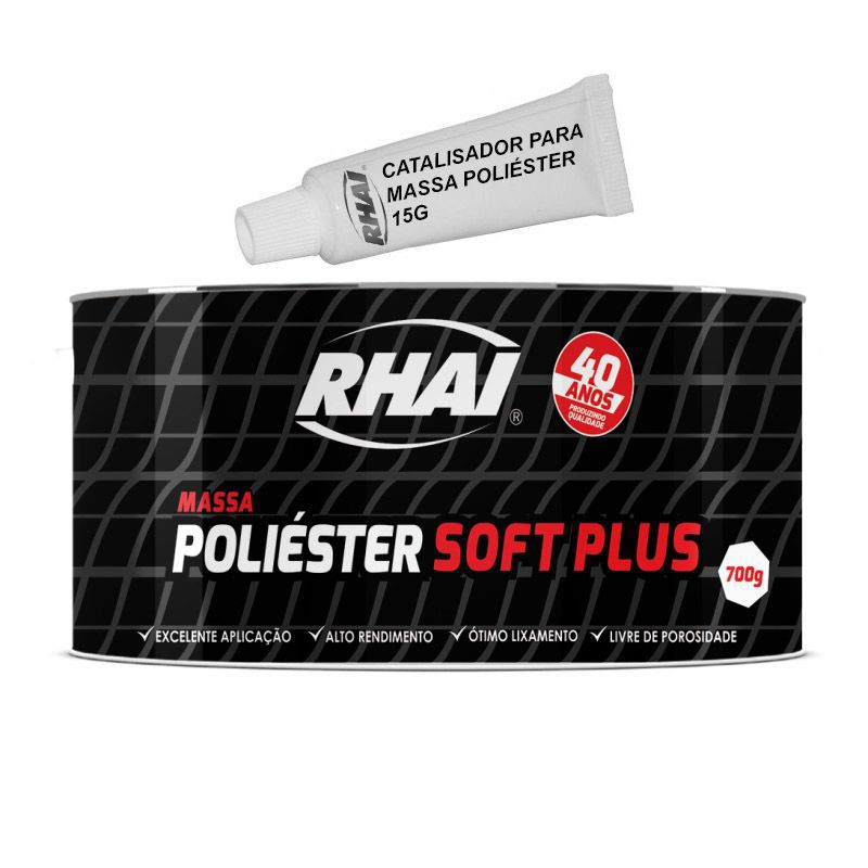 Massa Poliéster Soft Plus 900GR Rhai | Shopee Brasil