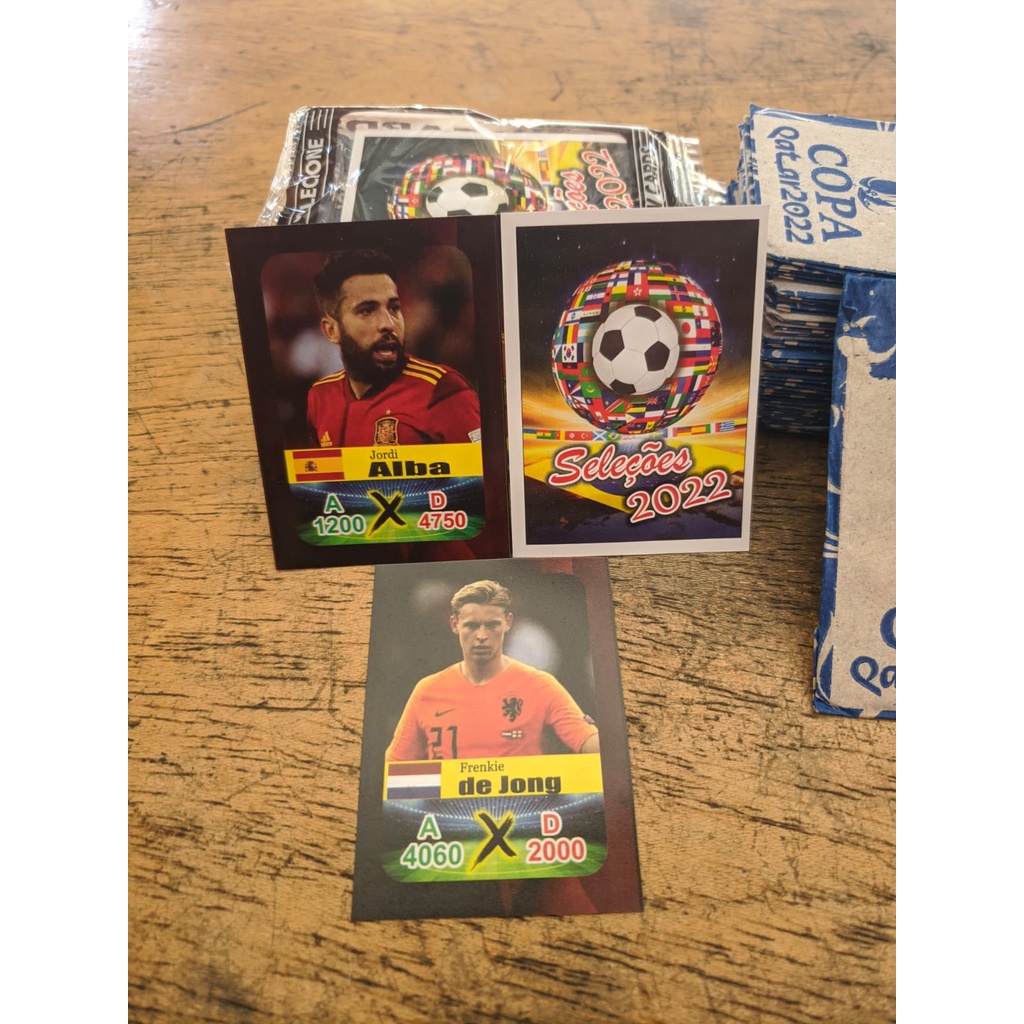 SELEÇÕES DE FUTEBOL 2022 - Card Game / Cartas / Figurinhas - Kit 50 ...