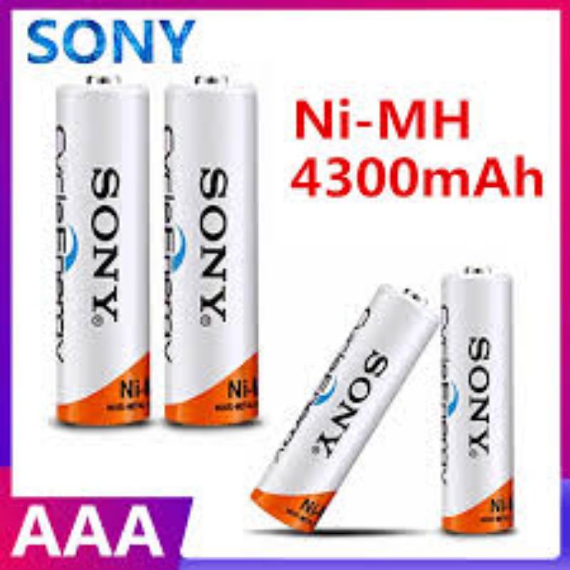 4 Pilha Sony Aaa Recarregavel 4300mah 1,2v Nimh Bateria (PALITO 3A) | Shopee Brasil