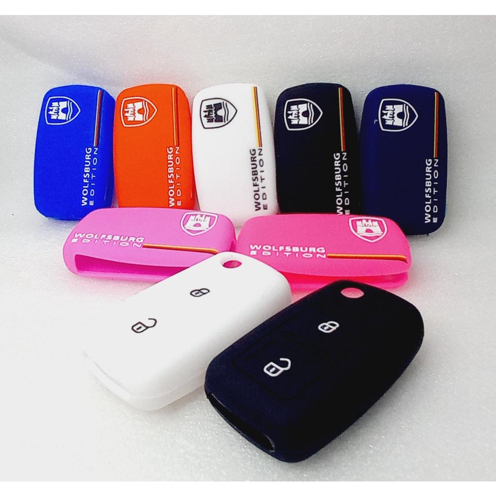 Capa Silicone Chave VOLKSWAGEN Saveiro Golf Amarok 2 Botões Wolfsburg ...