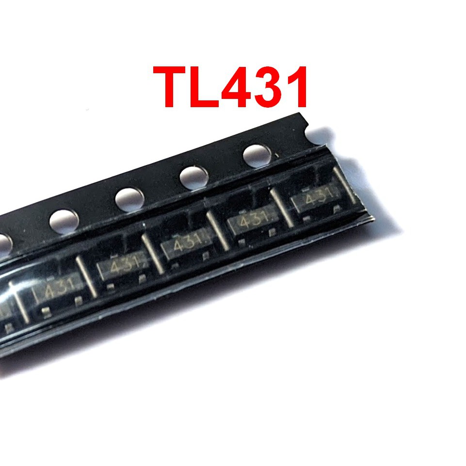 CI TL431 SMD Zener ajustável 431 SOT23 Referência de tensão 2.5V 0.5% compatível AZ431 LM431 ...