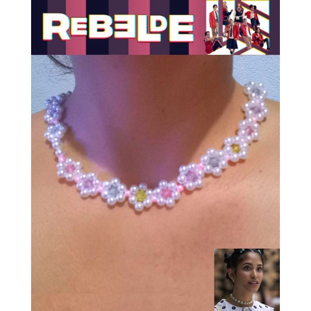 Colar da MJ Rebelde Netflix (Flor) | Shopee Brasil