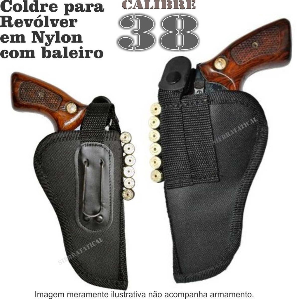 Coldre Revolver 38 Polímero Passador Cintura Cinto Bélica - Escorrega o ...