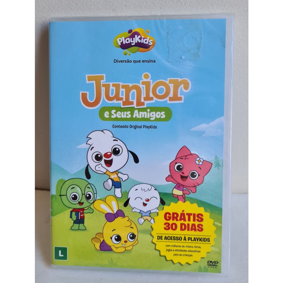 DVD Junior e Seus Amigos Playkids Original Lacrado | Shopee Brasil