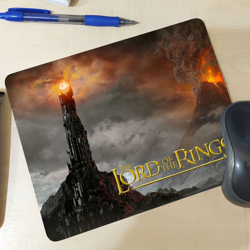 Mouse Pad Senhor dos Aneis Torre de Sauron 17cm x 21,5cm Latex | Shopee ...