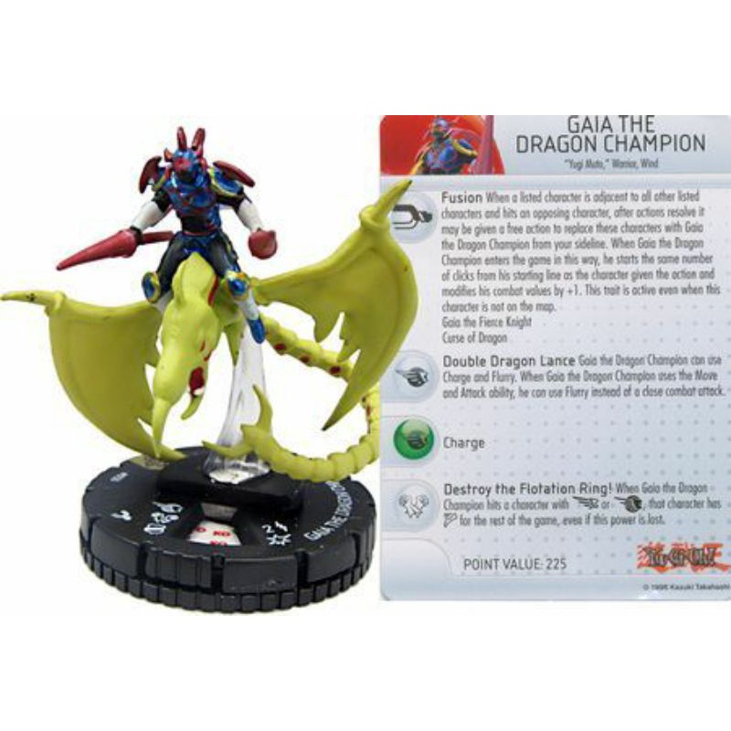 Gaia the Dragon Champion #050 (Super Rare) - Miniatura Yugioh Heroclix ...