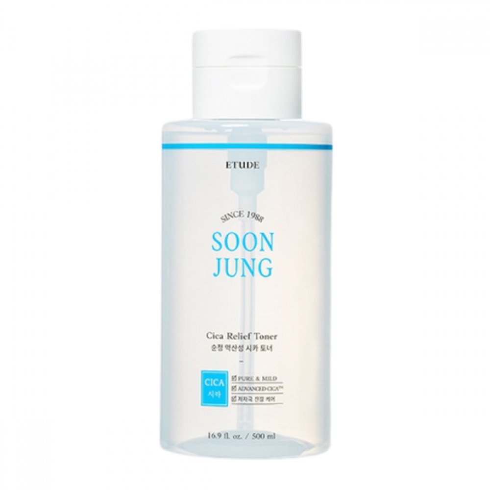 etude house soonjung cica relief toner 500ml | Shopee Brasil