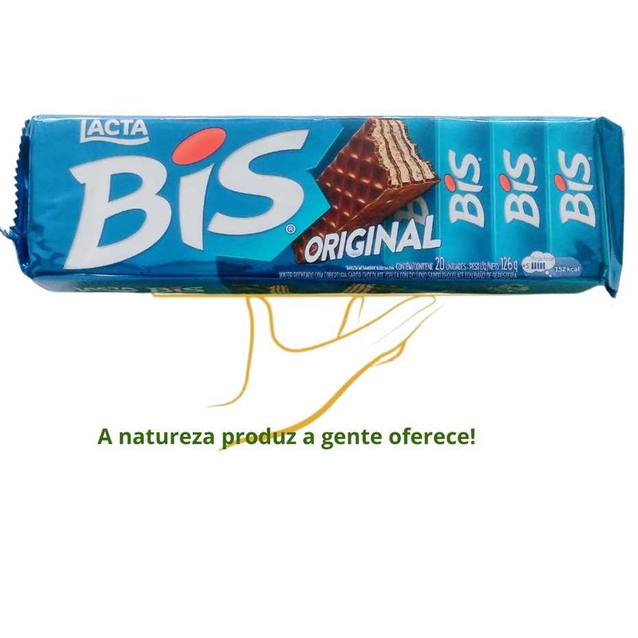 Caixa De Bis Chocolate Preto Original Lacta 126g | Shopee Brasil