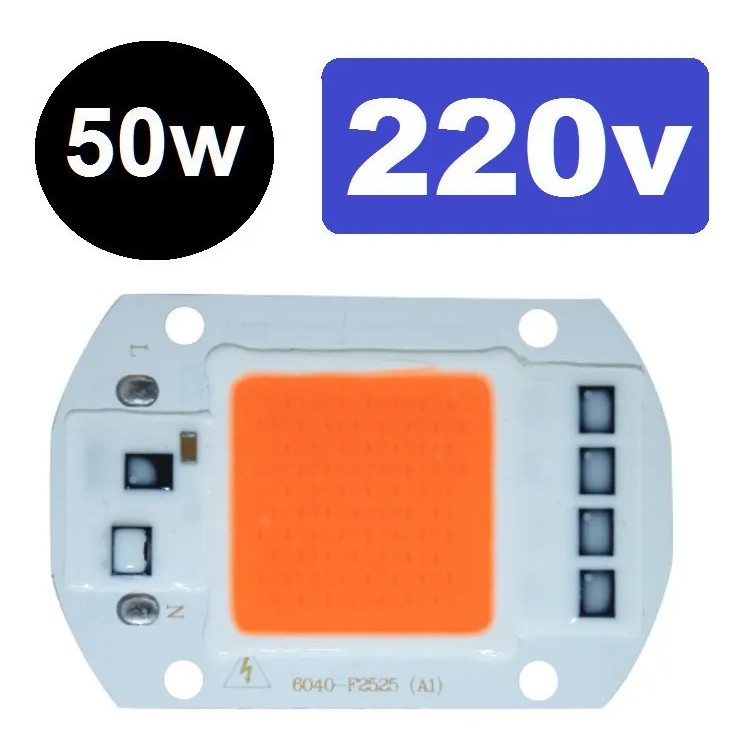 Chip Led Cob 50w Full Spectrum Cultivo Indoor Grow Estufa Plantas Aquario 220v Pronta Entrega ...