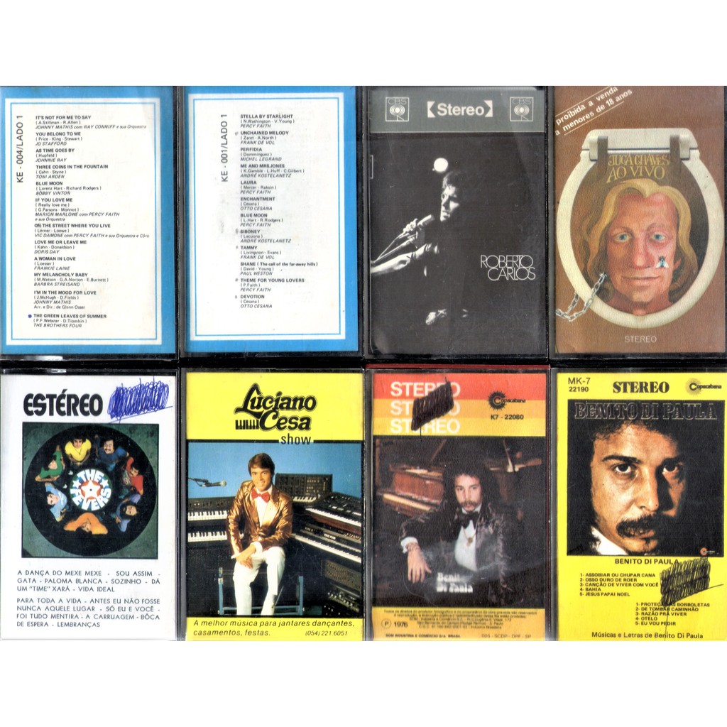 Lote De 8 Fitas Cassete K7 Originais | Shopee Brasil