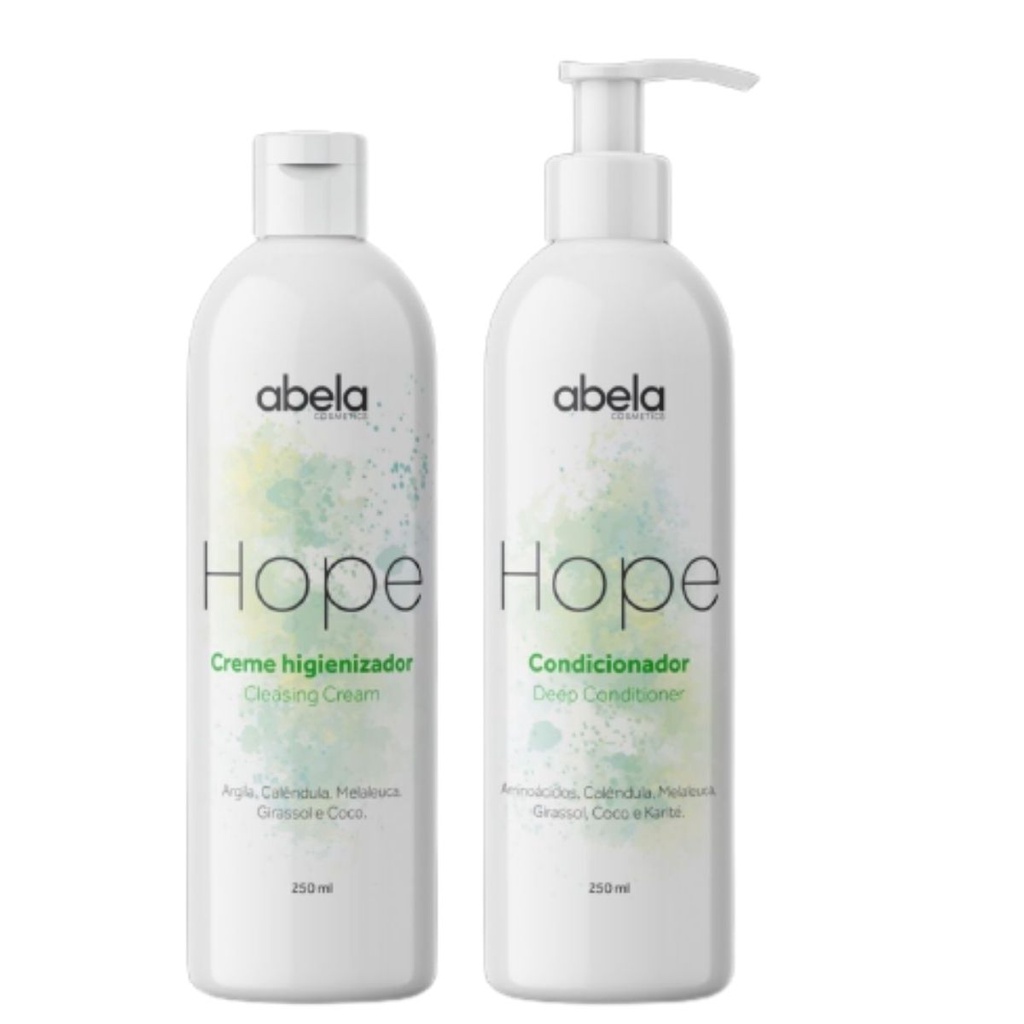 Kit Abela Hope Creme Higienizador e Condicionador Profundo | Shopee Brasil