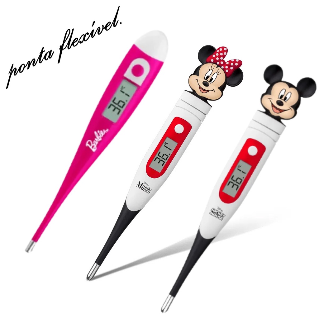Termômetro Digital Barbie Disney Minnie Mickey a Prova d' água ...