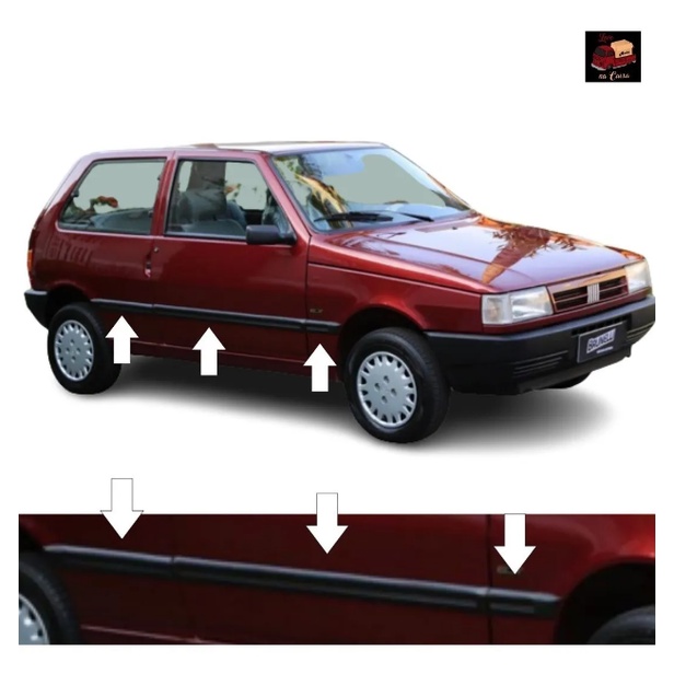 Jogo Friso Lateral Uno 2 Portas Ate 2010 Largo 6 Peças | Shopee Brasil