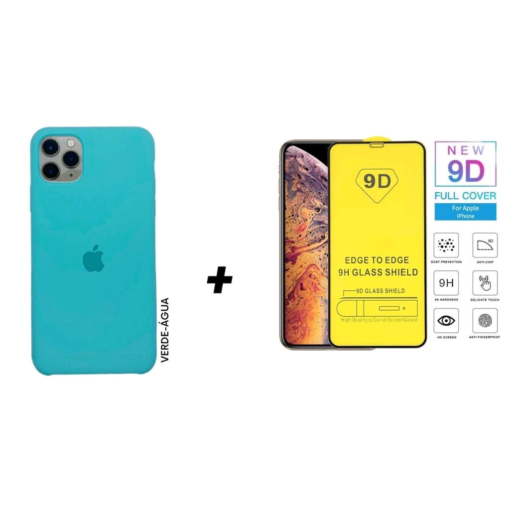 Combo Capa Capinha Silicone Aveludada + Película 3D/9D IPhone 14 - Varias cores | Shopee Brasil