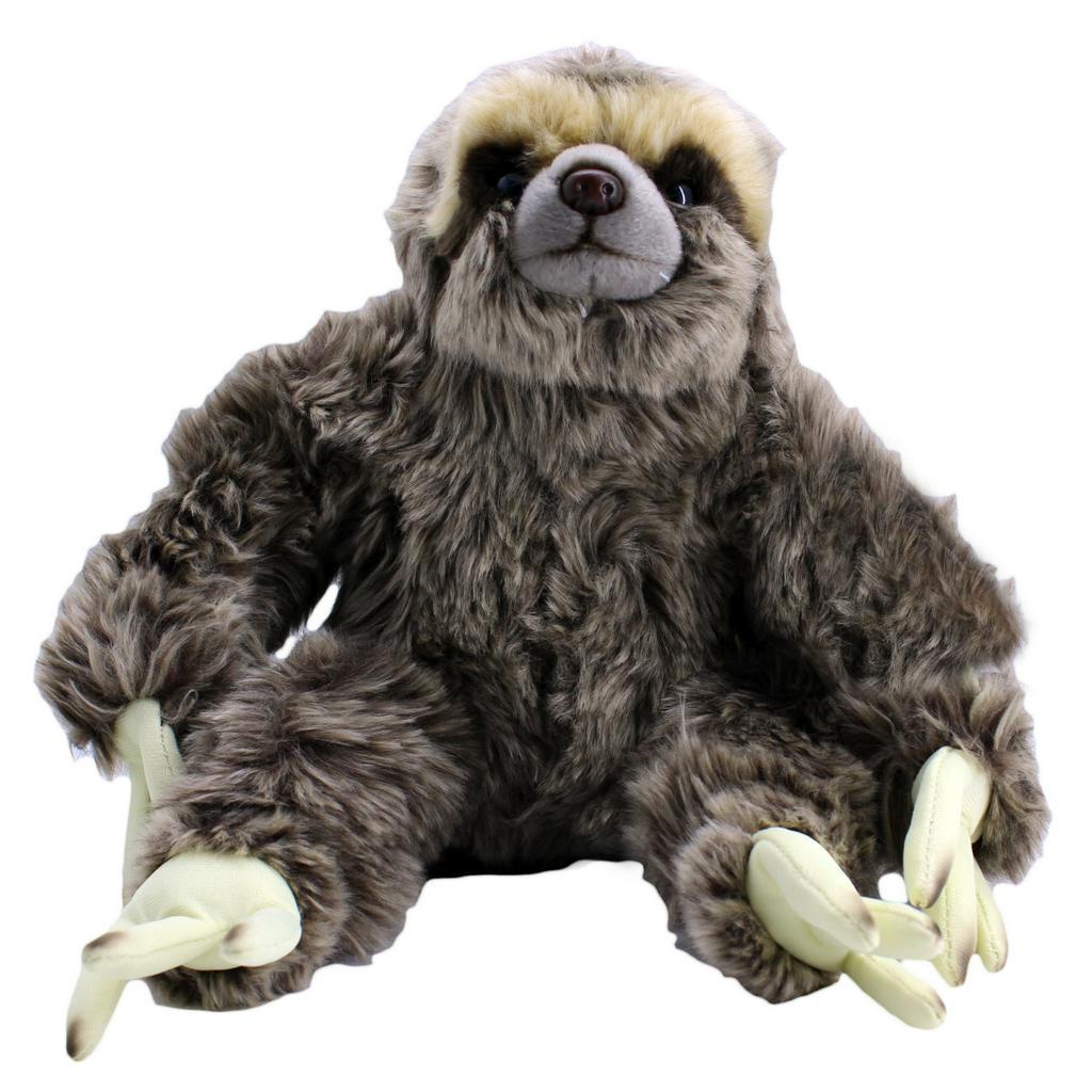 Bicho Preguiça De Pelúcia Sentado Realista Bicho Da Floresta Bosque Pelucia Safari Shopee