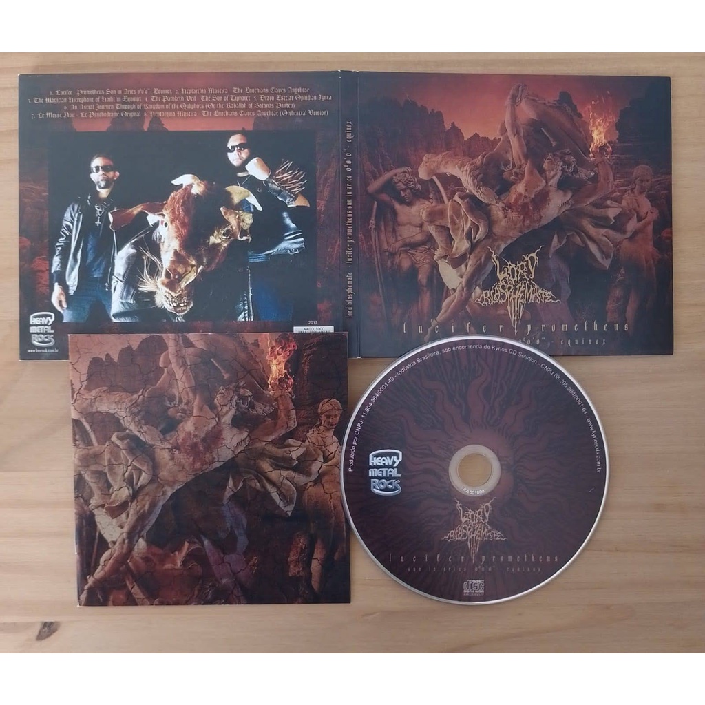 CD LORD BLASPHEMATE - LUCIFER PROMETHEUS - NACIONAL DIGIPACK | Shopee ...