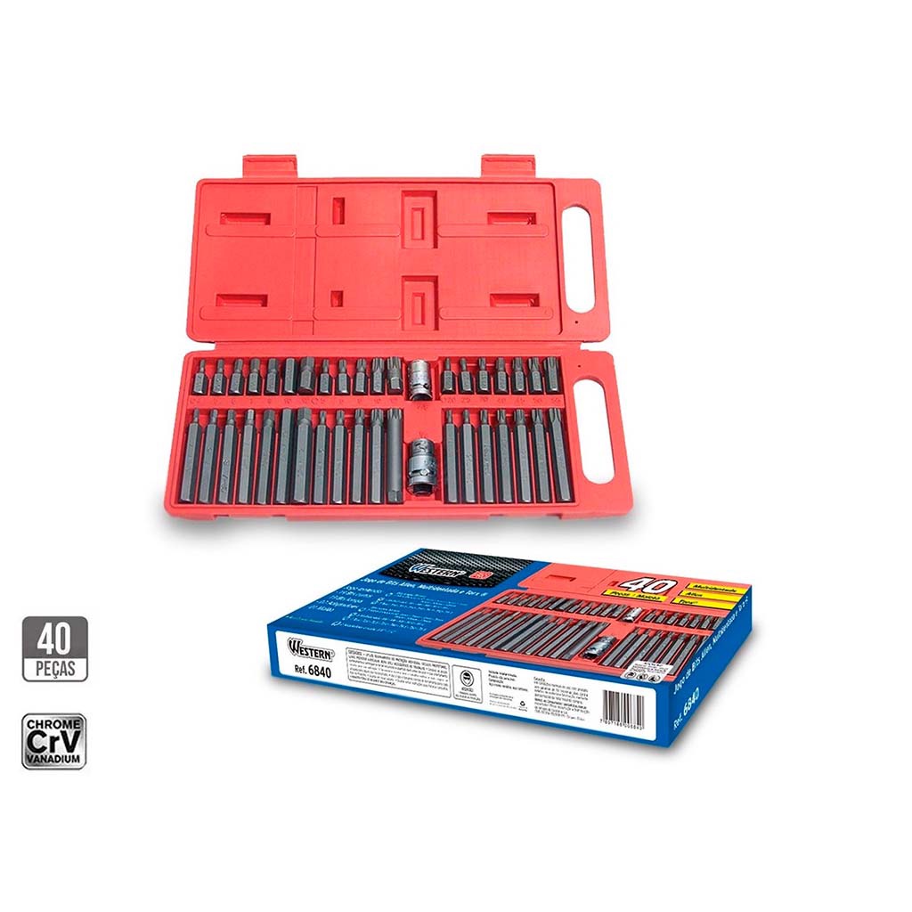 Jogo De Ferramentas Bit Torx, Alen ,multidentado 40 Pcs 6840 | Shopee Brasil