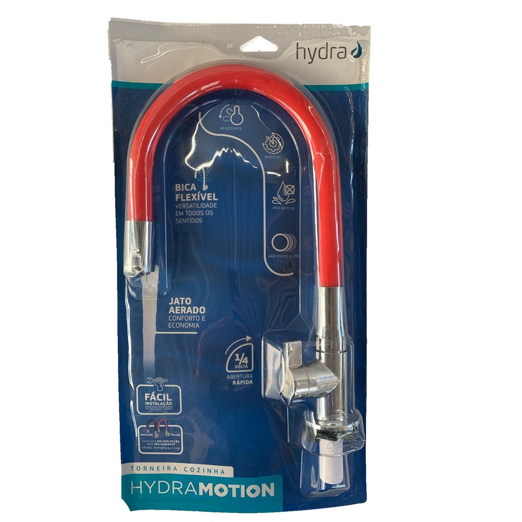 Torneira Hydramotion Hydra Bancada Vermelho | Shopee Brasil