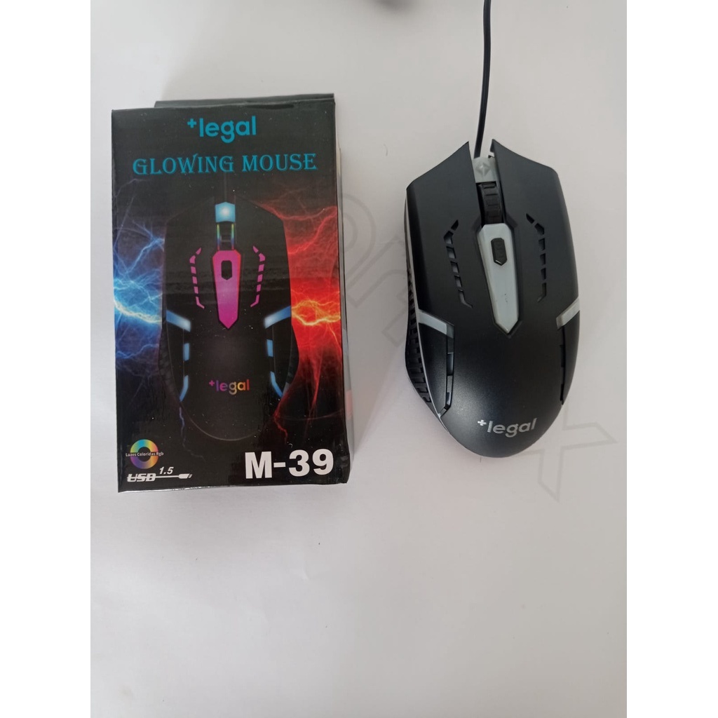 Mouse Gamer RGB USB – Compatível com PC e Notebook, Modelo M39 | Shopee ...