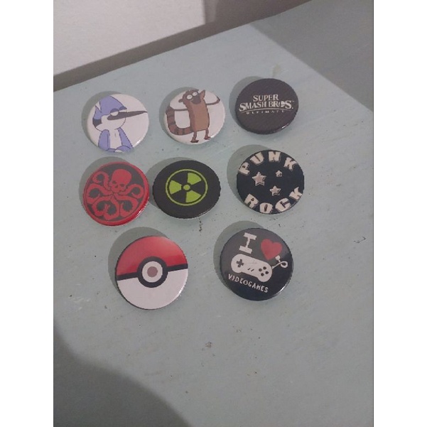 Buttons Diversos (Broches Diversos) | Shopee Brasil