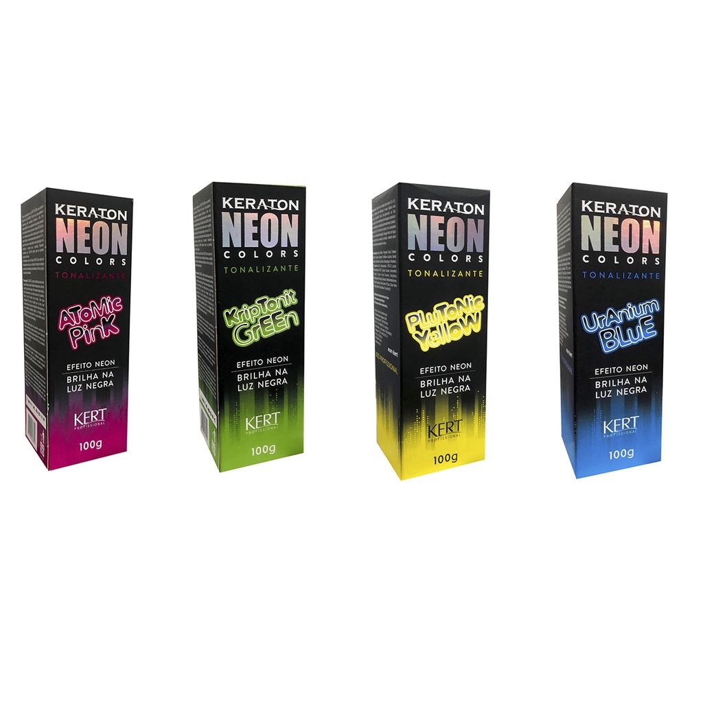 Tonalizante Keraton Neon Colors Kert - 1 Unidade ( Escolha a Cor ...
