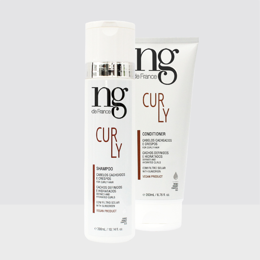 Ng De France Kit Cachos Condicionador 200ml Ação Anti-frizz + Shampoo ...