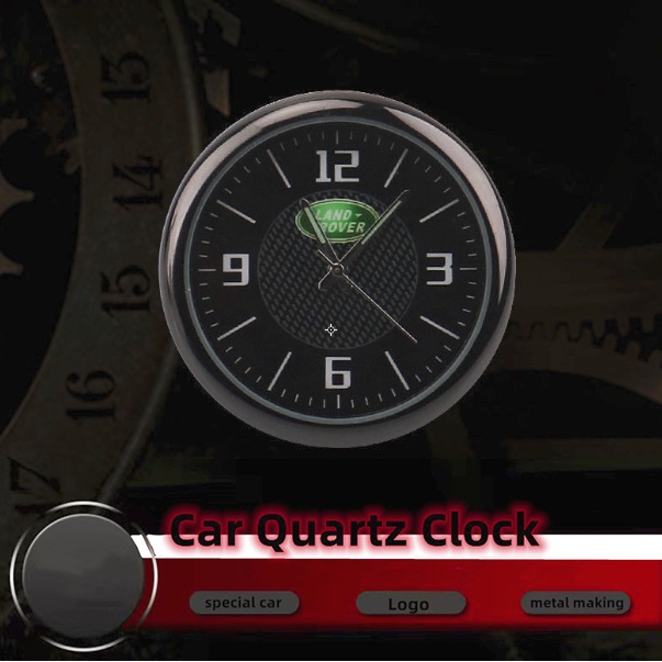 Land Rover Relógio de carro Mini Relógio de Quartzo Luminoso Acessórios ...