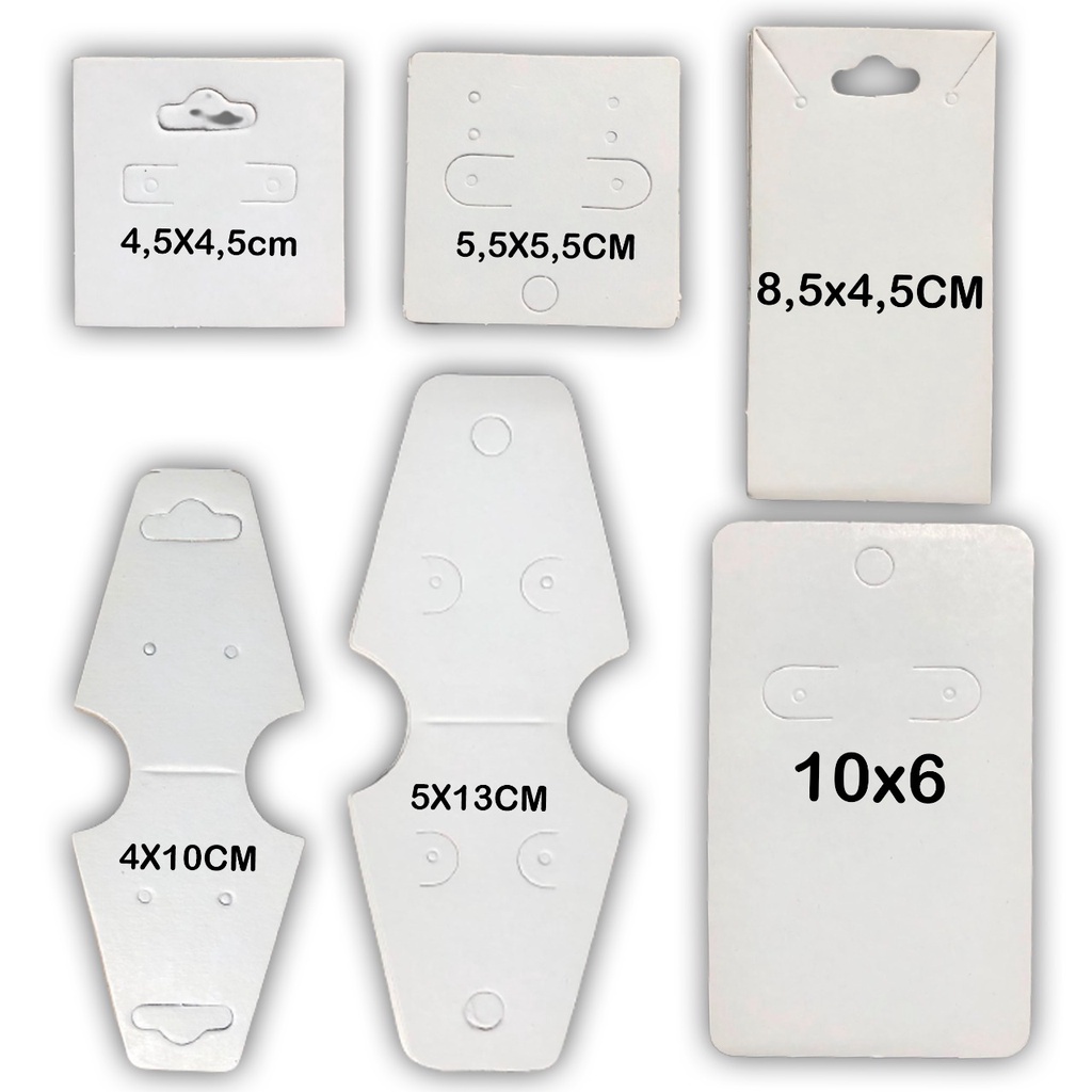 KIT Tags Bijou Cartelas para Pulseira Brinco Colar Tiara Bijouterias ...