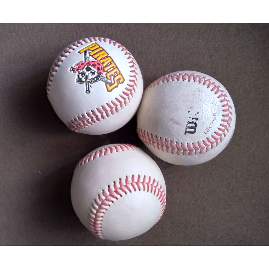 Bolas de baseball tamanho oficial (kit com 3 unidades) | Shopee Brasil