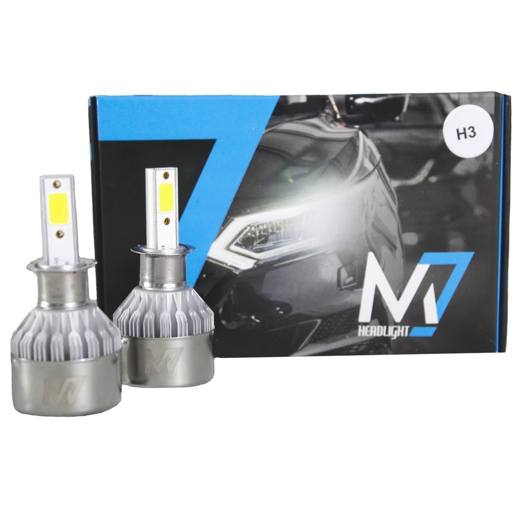 Par Lâmpada de Led M7 Automotivo H1 H3 H4 H7 H8 H11 Hb3 Hb4 6000k ...