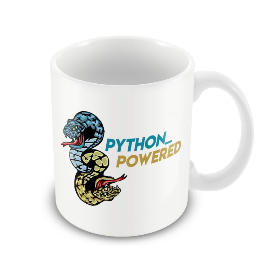 Caneca Python Powered | Shopee Brasil
