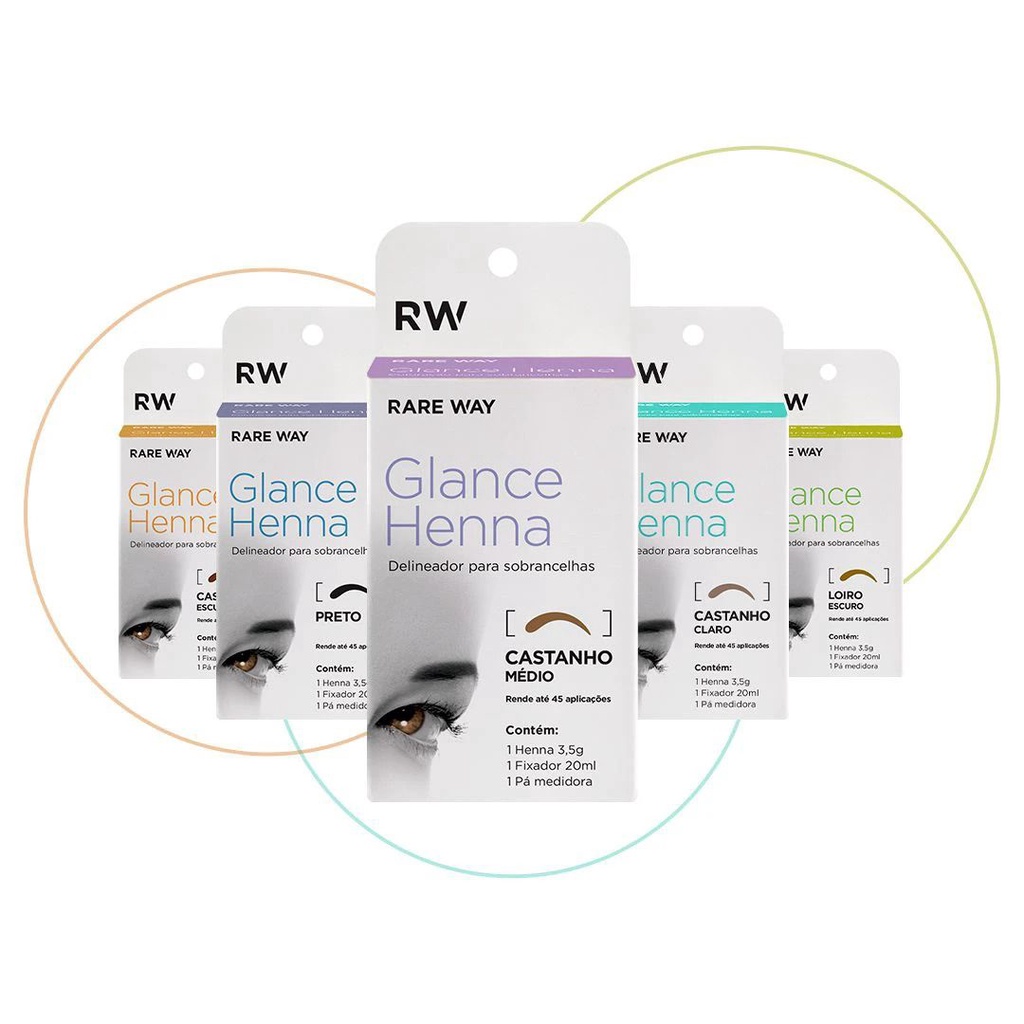 Henna Glance Rare Way Rena Design de Sobrancelha Estética Facial ...