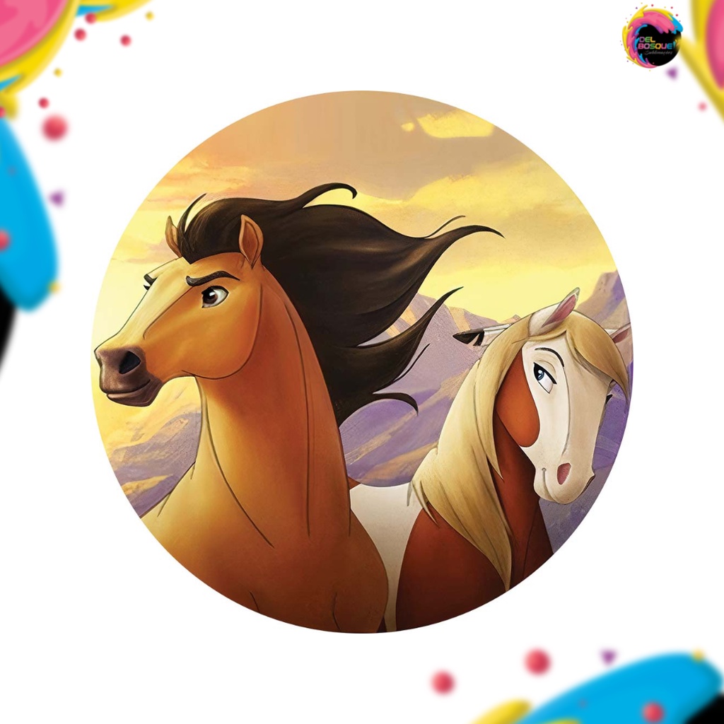 Painel Redondo Sublimado em Tecido Tema Spirit | Shopee Brasil