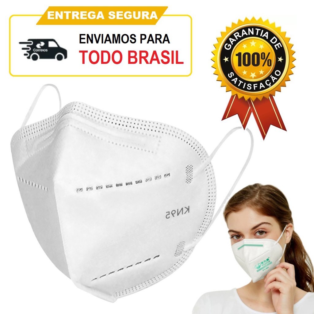Kit 10 Mascaras Kn95 Proteção Respiratória Pff2 | Shopee Brasil