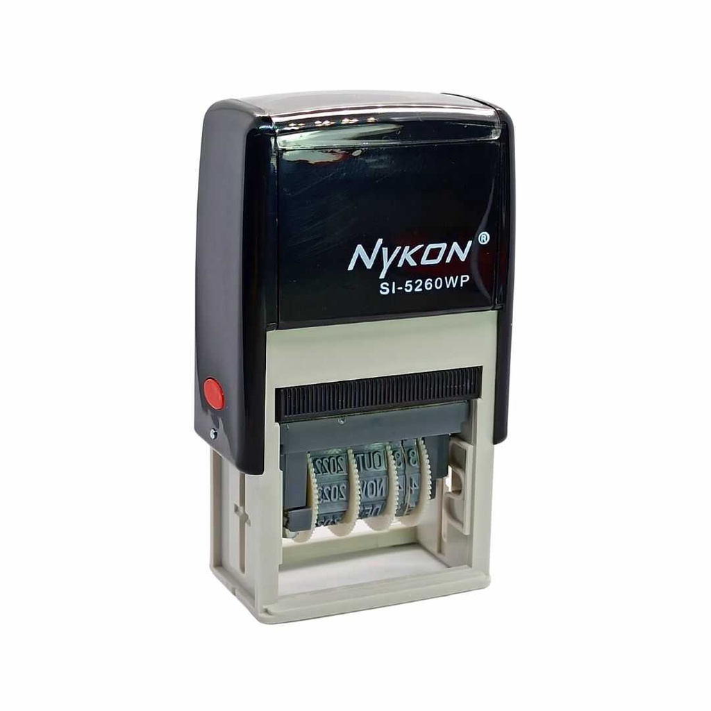 Carimbo Automático Datador Retangular Nykon 25x45mm | Shopee Brasil