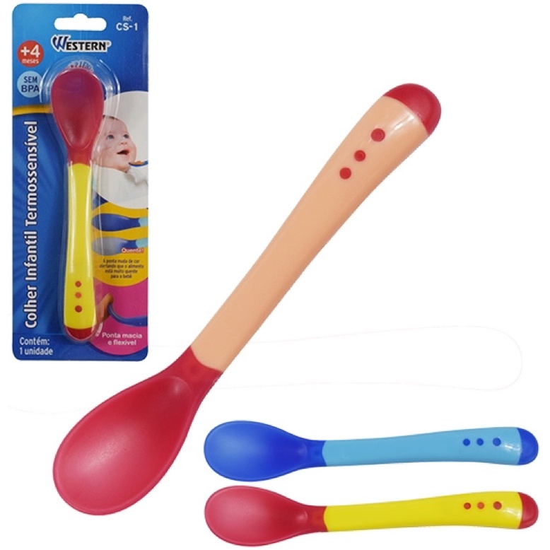 Colher Infantil Termossensivel | Shopee Brasil