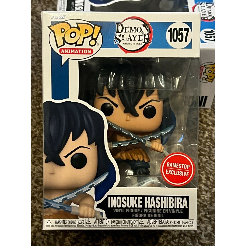 Funko Pop! Demon Slayer - Inosuke Hashibira Unmasked #1057 Gamestop ...