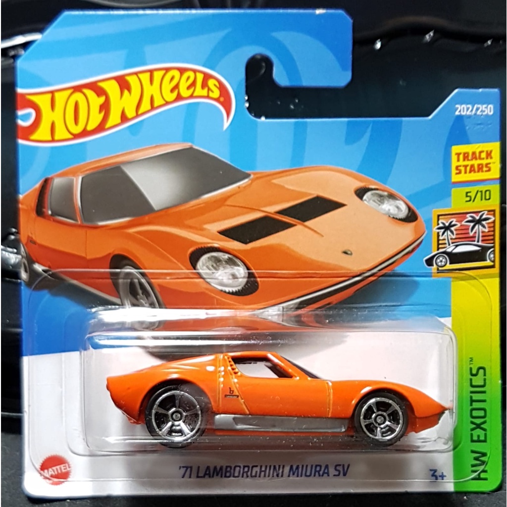 Hot Wheels 2022 - '71 Lamborghini Miura SV laranja cartela curta ...