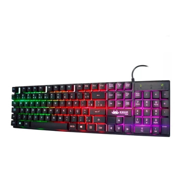 Teclado Gamer Knup Semi Mecânico Anti Ghost - Kp-2043/A - Melhora o Preço