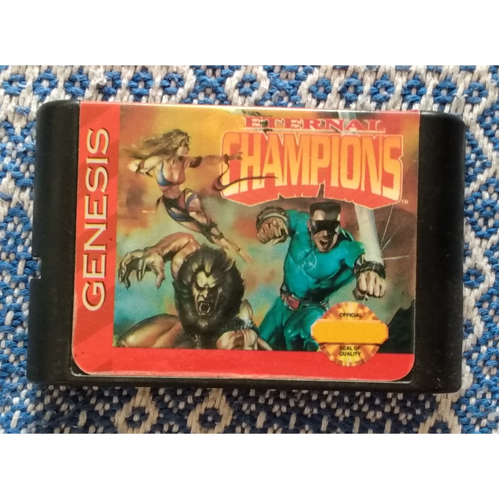 Cartucho Mega Drive Eternal Champions Paralelo Chipado | Shopee Brasil