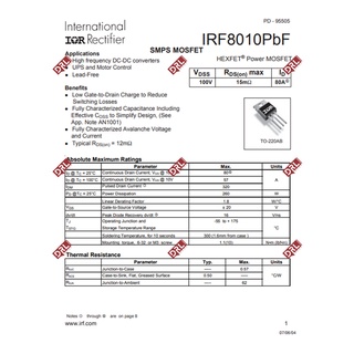 Kit 4 Irf8010 Transistor IRF8010 Mosfet irf8010 Original | Shopee Brasil