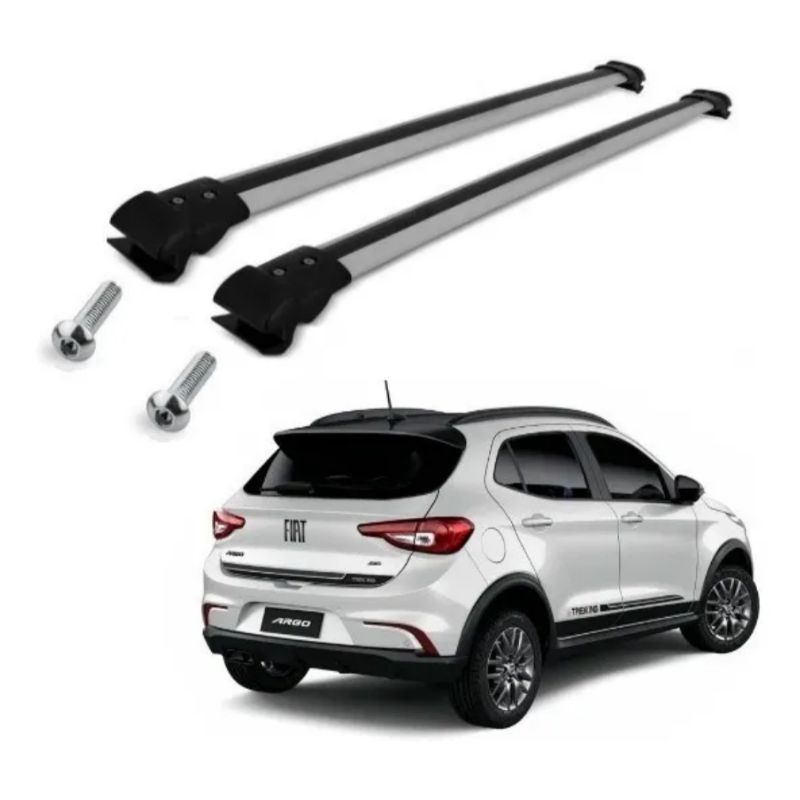 Rack travessa de teto Fiat Argo trekking bagageiro 2019 2020 2021 2022 ...
