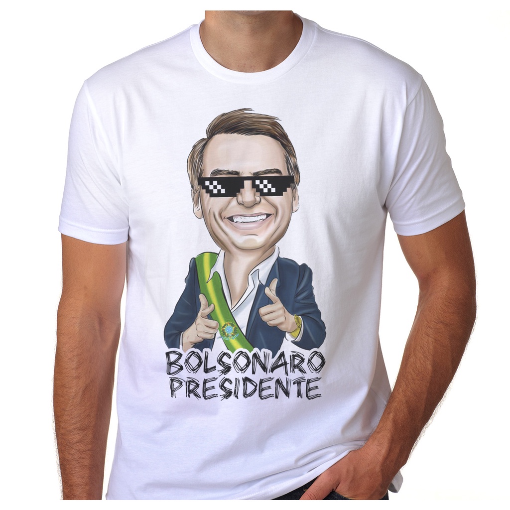 Camiseta Bolsonaro - Presidente | Shopee Brasil