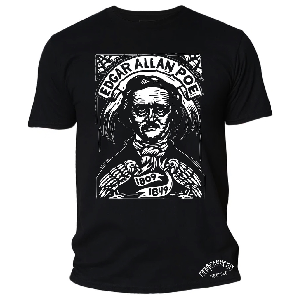Edgar Allan Poe - Di$carrego Cholo Style - 100% Algodão | Shopee Brasil