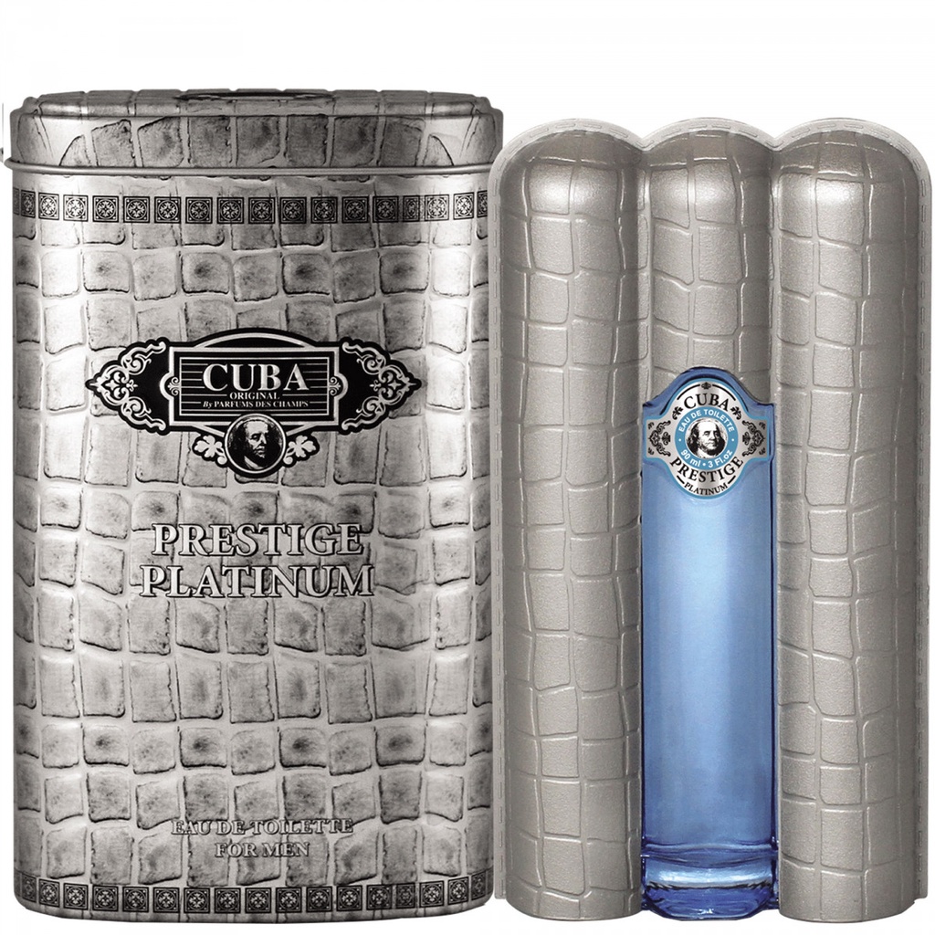 Perfume Cuba Prestige Platinum Edt Masculino 90ml - Escorrega o Preço