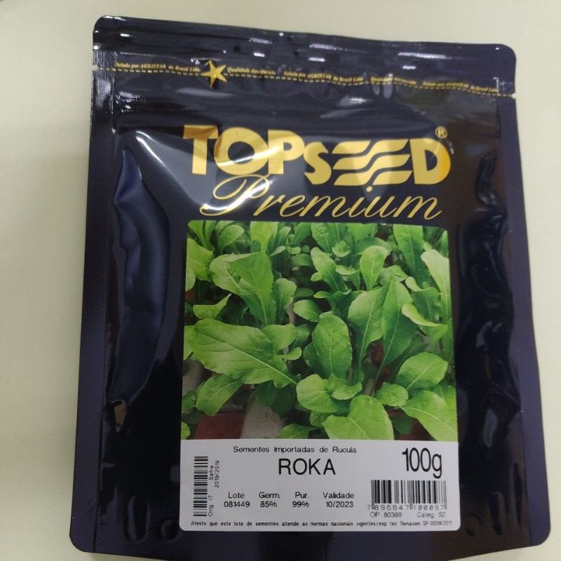 Semente de RUCULA ROKA - 100g | Shopee Brasil
