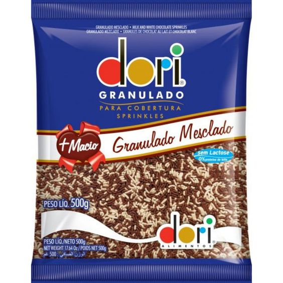 Granulado de Chocolate Mesclado Pacote de 500 Gramas | Shopee Brasil