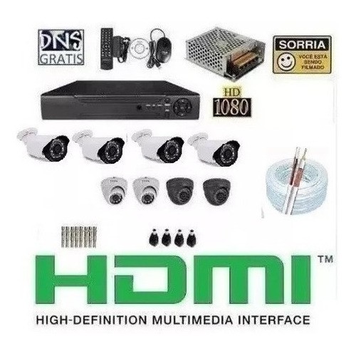Kit Monitoramento Res E Com 4 Câmeras Ahd 1080p + 100 Mts | Shopee Brasil