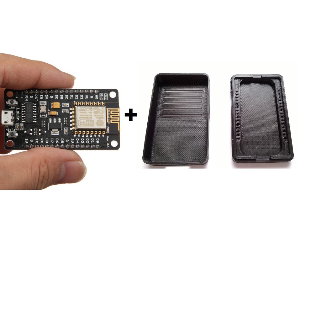 NodeMCU V3 - ESP8266 ESP-12E + CASE 3D PRETO | Shopee Brasil